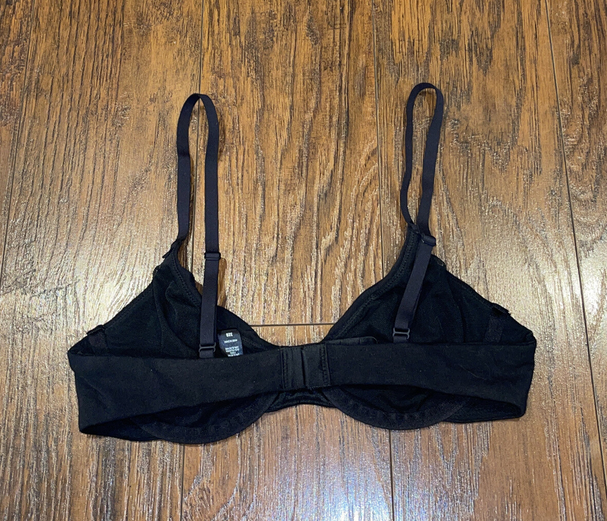 skims black fits everybody unlined underwired bra size 32B | eBay