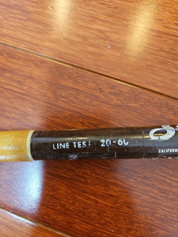 CUSTOM BUILT SABRE STROKER 6.5' 20 TO 60 POUND Saltwater FISHING ROD ...