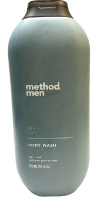method men sea+surf body wash 18oz scuffed bottle | eBay