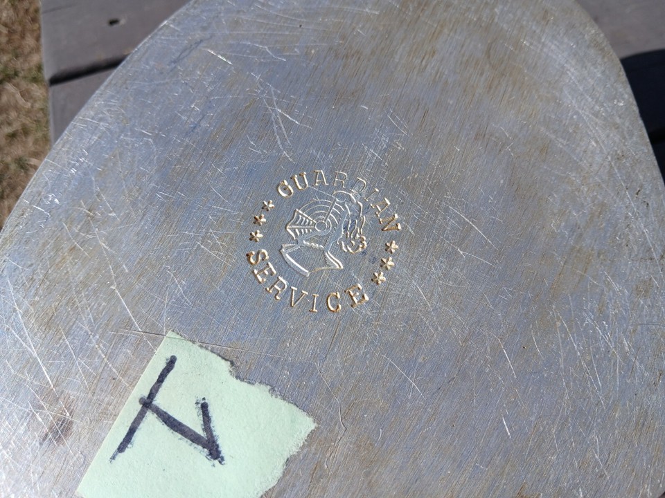 Vintage Guardian Ware Service Aluminum Triangle Heart Pot with Glass ...