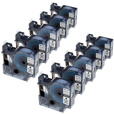 10pk 45013 S0720530 Compatible for DYMO D1 Label Tape 12mm Black on ...