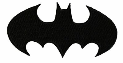 Batman Die-Cut Black - Iron On Embroidered Patch 4" x 2" | eBay