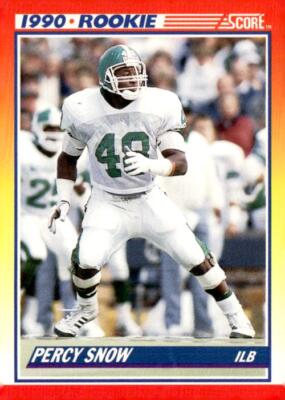 1990 Score #305 Percy Snow | eBay
