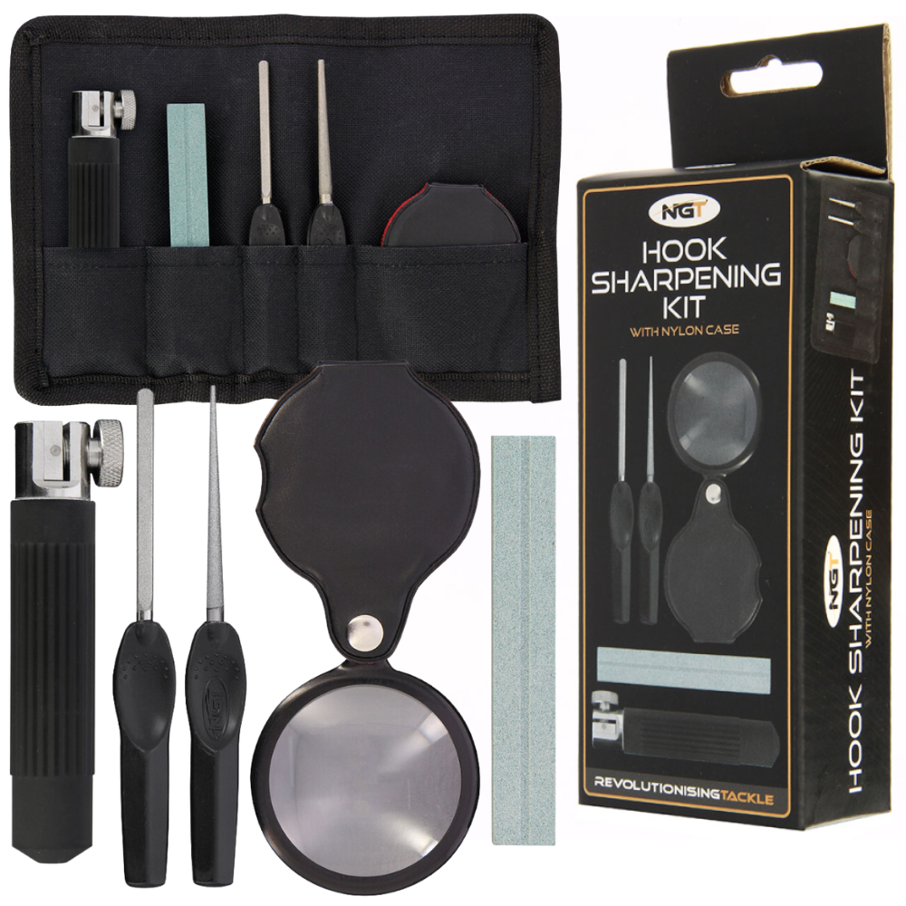 Carp Fishing Accessories NGT Hook Sharpening Kit File Vice Tool Clamp ...