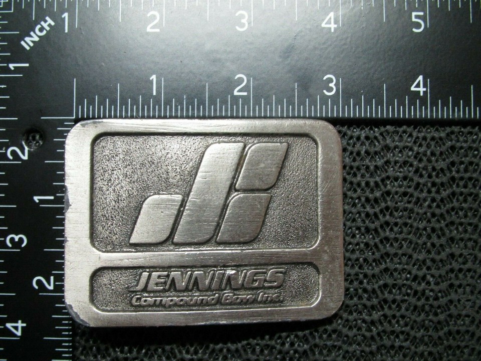 JENNINGS COMPOUND BOW INC BELT BUCKLE! VINTAGE! RARE! LEWIS BUCKLES ...