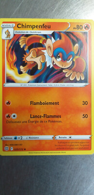 Carte Pokémon Chimpenfeu 025/172 Stars étincelantes, sorti du booster ...