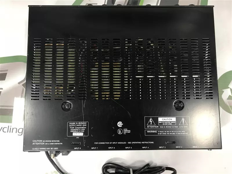 TOA A-912MK2 900 Series II Amplifier 8 Channel Specialty Equipment | eBay