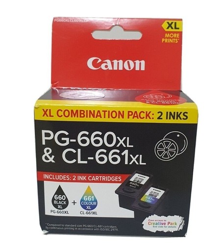 Genuine Canon PG 660XL CL 661XL Color High Yield Ink Cartridge for ...