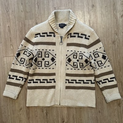 Pendleton Westerly Wool Cardigan Big Lebowski The Dude Sweater Large | eBay