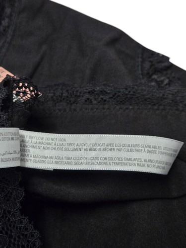 Jenni Womens 2X Black Cotton Lace Trim Hipster Panties Underwear Set Of ...