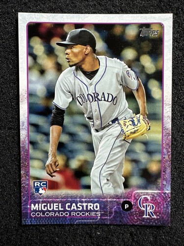 MIGUEL CASTRO #US116 2015 Topps Update Series Rookie Card QTY Colorado ...