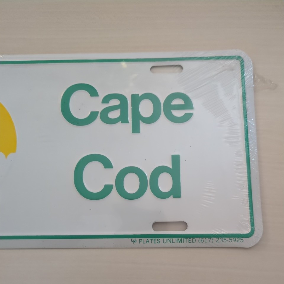 Vintage Cape Cod Massachusetts Souvenir Booster License Booster Plate ...