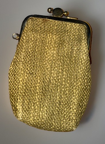 Vintage Princess Gardner Tweed Olive Green Coin Purse With Kiss Lock ...