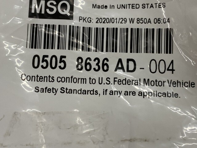 NOS OEM Genuine Mopar Bodyside Aperture Exhauster 5058636AD for sale ...