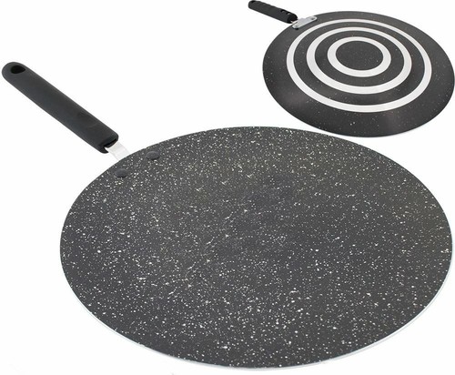 Premium Non-stick Flate Tawa Pan 30cm Induction Heavy Duty Crepe ...