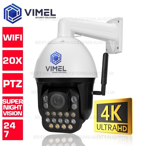 WIFI Laser Night Vision Security Camera UHD 4K 20X 24/7 Recording PTZ ...