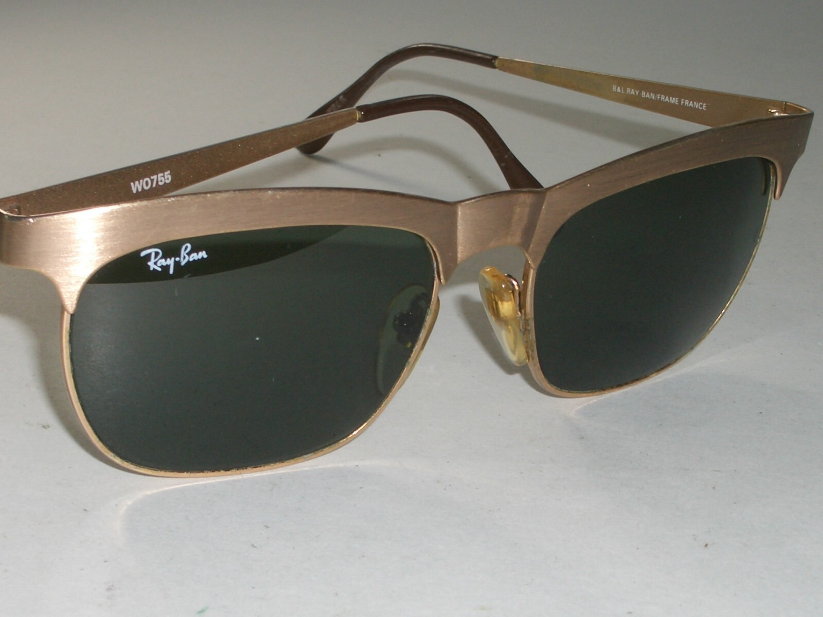 VINTAGE B&L RAY-BAN W0755 VXAS BRUSHED GOLD G15 UV NUEVO WAYFARERS ...