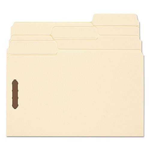 SuperTab® Fastener File Folder, 2 Fasteners, Oversized 1/3-Cut Tab ...