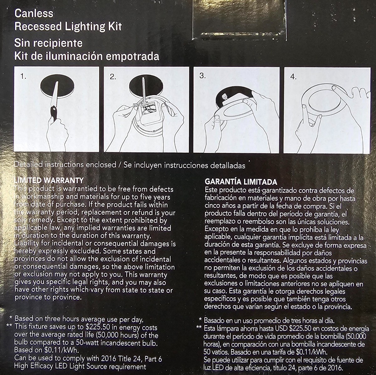 Utilitech Canless Recessed Lighting Installation Instructions ...
