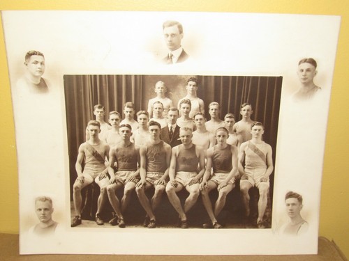 Young Men Manitoba College Sport Team Vintage Photo Frederick V ...