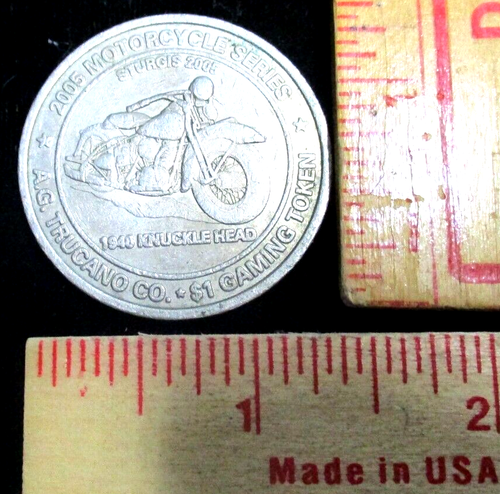2005 Sturgis coin Deadwood Harley collectible token motorcycle rally ...