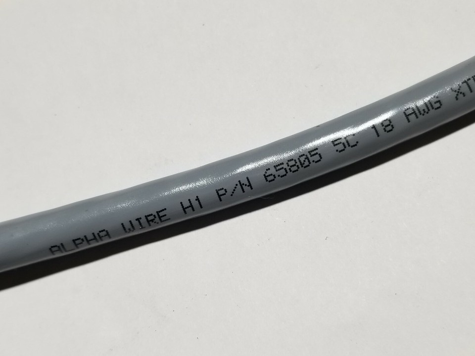 Alpha Wire 65805 18/5C XtraGuard Flex Premium Control Cable 90C/600V ...