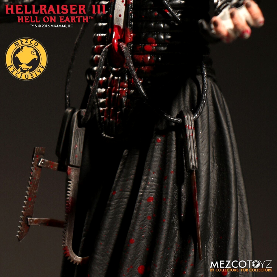 Hellraiser III~Hell On Earth-Pinhead 12"🩸Bloody🩸Edition~Mezco~Unopened ...