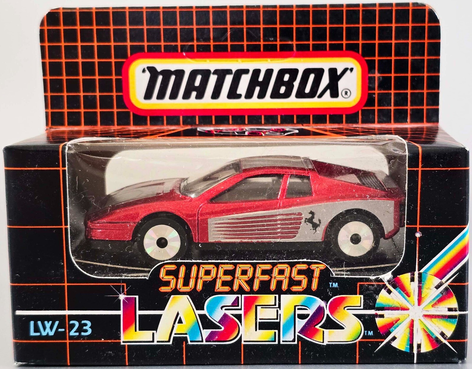 Vintage 1988 Matchbox Superfast Lasers Ferrari Testarossa / LW-23 / Red ...