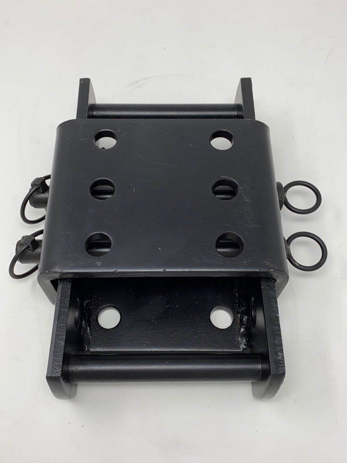 BLACK ADJUSTABLE TOW HITCH DROP PLATE 270MM Land Rover 4x4 Trucks ...