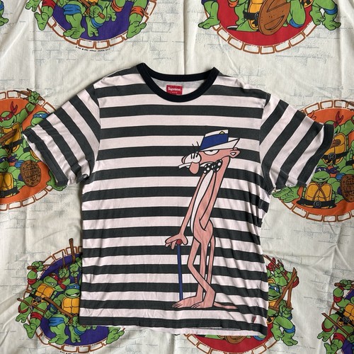 Supreme Pink Panther Collaboration Black Regular Border Sz L Vintage OG ...