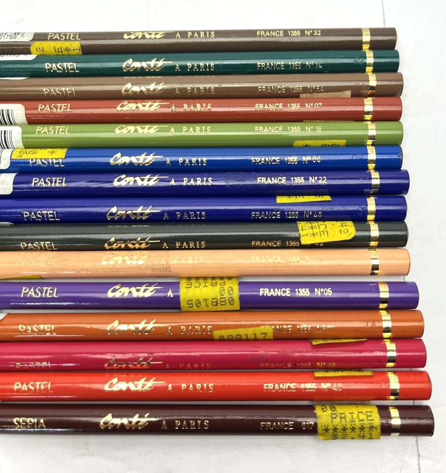 15 Vintage Conte a Paris France Pastel Colored Pencils 1355 Custom ...