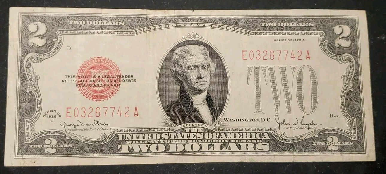 $2 1928 G United States Two Dollar Note PAPER CURRENCY AUCTIONS | eBay
