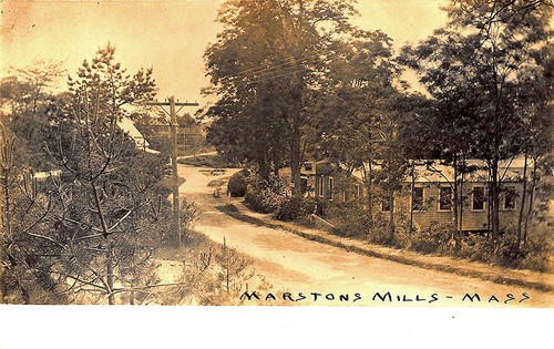 Marstons Mills MA Cape Cod Dirt Street View C.L. Handy RPPC Real Photo ...