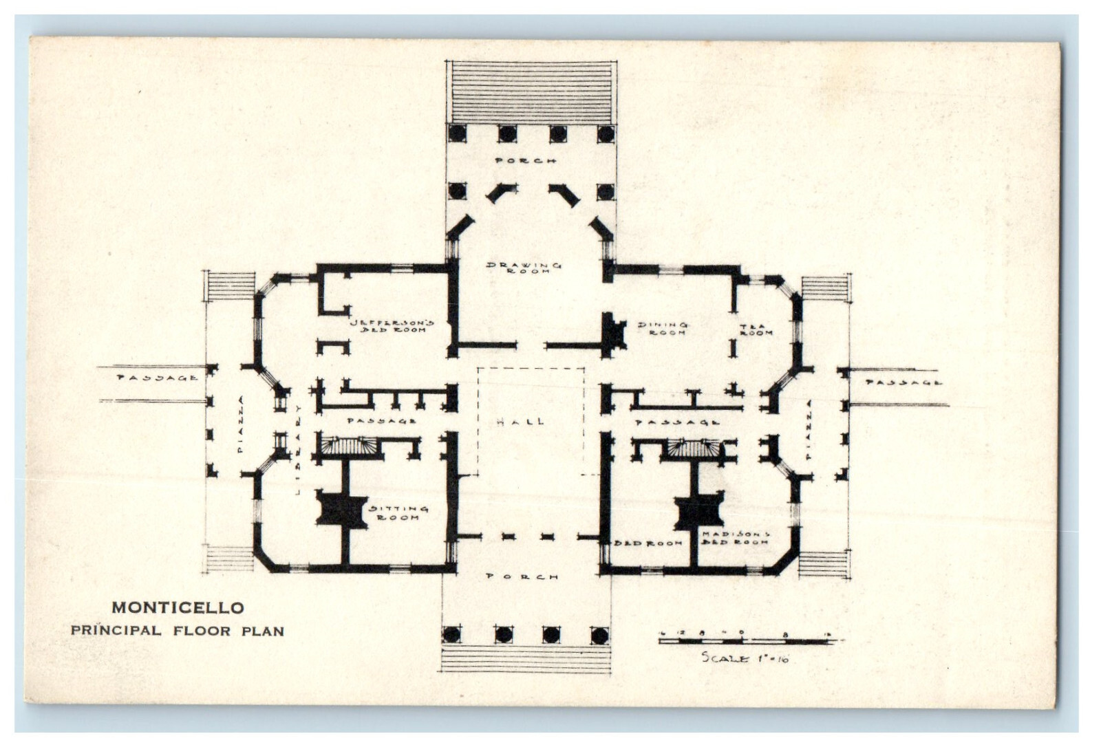 Jeffersons Monticello Floor Plan