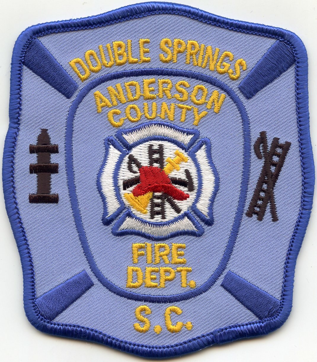 DOUBLE SPRINGS ANDERSON COUNTY SOUTH CAROLINA SC FIRE PATCH | eBay