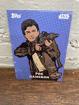 2016 Topps Star Wars Card Trader Physical Cards Classic Art Poe Dameron ...