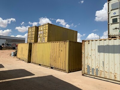Used 20' Dry Van Steel Storage Container Shipping Cargo Conex Seabox ...