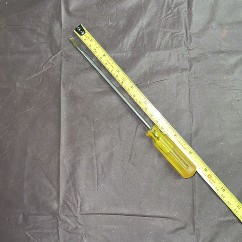 REGAL Tools USA 8-1/2” Flat Head Yellow Handle Slotted Screwdriver ...