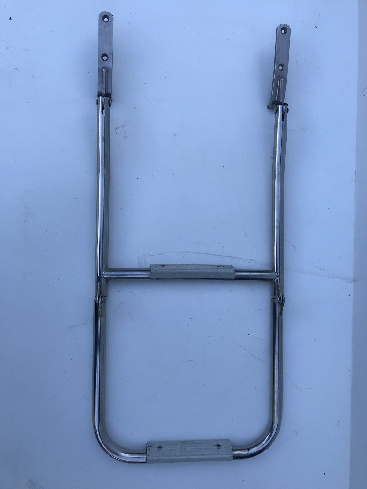 Transom ladder/ Swim-boarding ladder - Folding transom mount Stainless ...