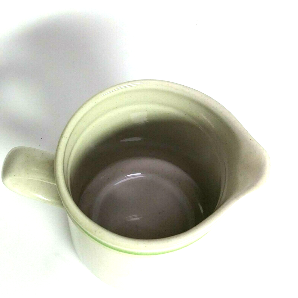 Mid Century Modern Green Leaves 173 Stoneware by Sigma Cream & Sugar w ...