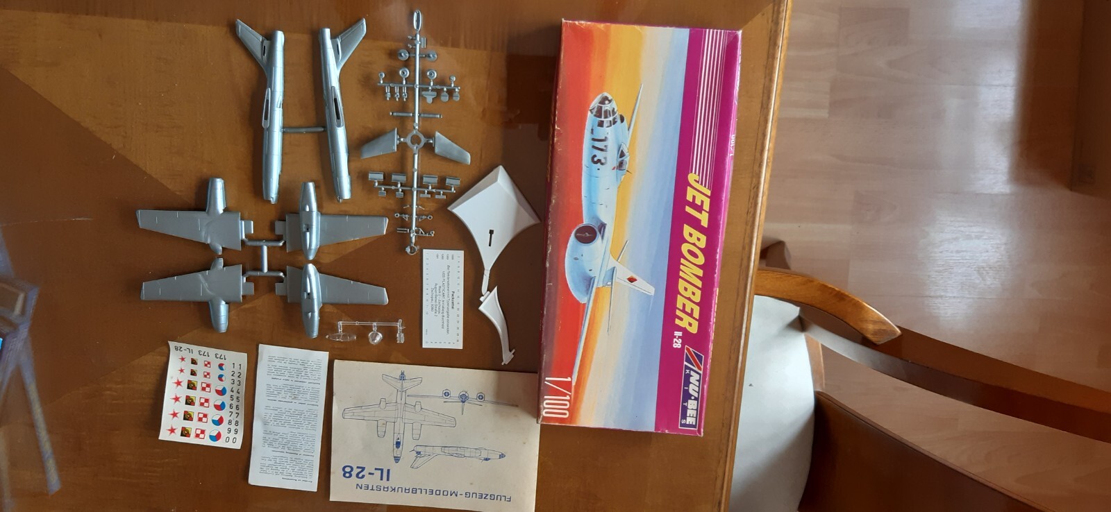 1:100 Vintage NU.BEE VEB Plasticart GDR Model Plane Kits COLLECTION ...