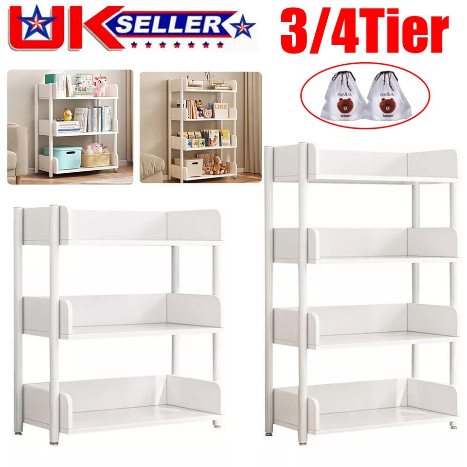 3/4-T Wooden Storage Shelf Bookcase Shelving Display Storage Unit ...