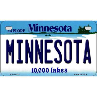 Minnesota Novelty Metal Motorcycle Plate MP-11032 | eBay