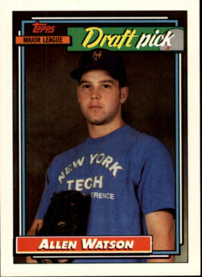 1992 Topps #654 Allen Watson RC - NM | eBay