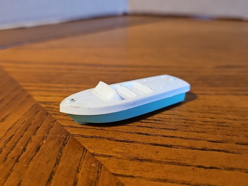 VINTAGE TOOTSIETOY TOOTSIE 2.5 inch CHRIS-CRAFT CAPRI BOAT BLUE PLASTIC ...