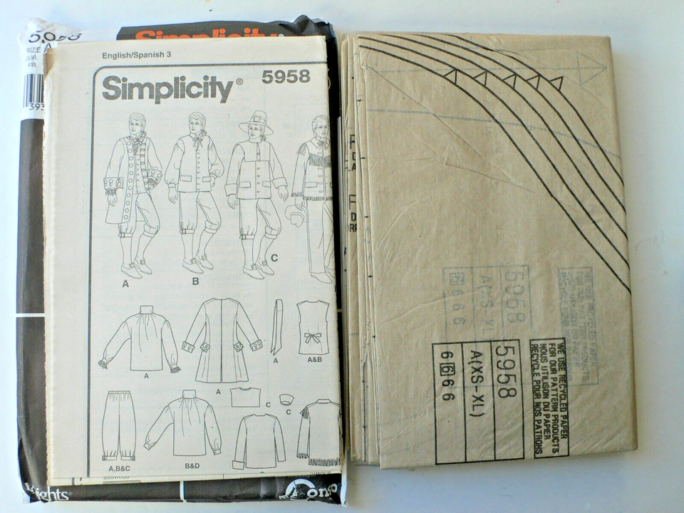 Simplicity Historical Adult Colonial Costume Pattern Franklin, George ...