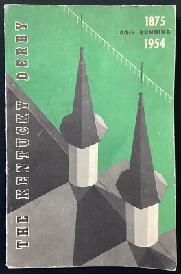 1954 Kentucky Derby Program 80th Running At Churchill Downs Steeples on ...
