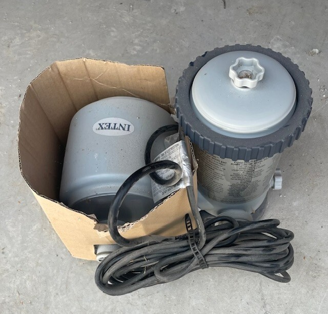 Intex Krystal Clear Pool Filter Pump Only Model 635T 1500 Gph 110-120V ...