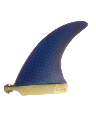 Surfboard Fiberglass Longboard Fin 6" Inch + Plate & Screw.SUP Mal fins ...