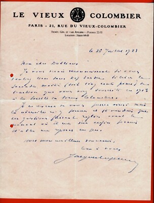 CO103-L.A.S-JACQUES COPEAU-DRAMATURGE-RÉALISATEUR-[LE VIEUX COLOMBIER ...